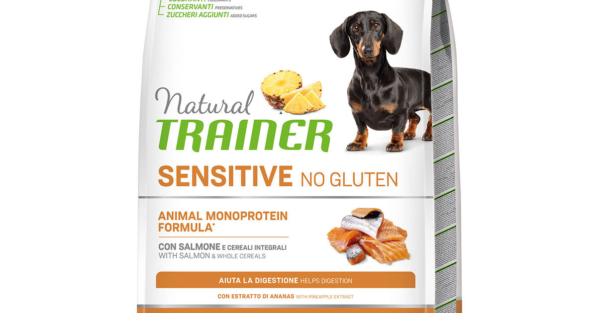 Natural Trainer Dog Adult Mini Sensitive Gluten Free con Salmone 7 kg|L ...