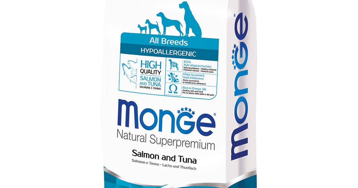 Monge Natural Dog Salmone Tonno 12 kg | L'Isola dei Tesori