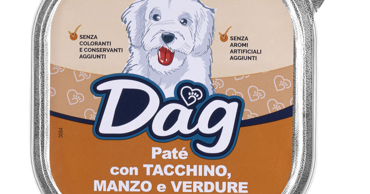 Dag Dog Adult All Breed paté con Tacchino, manzo e verdure 300gr|L ...