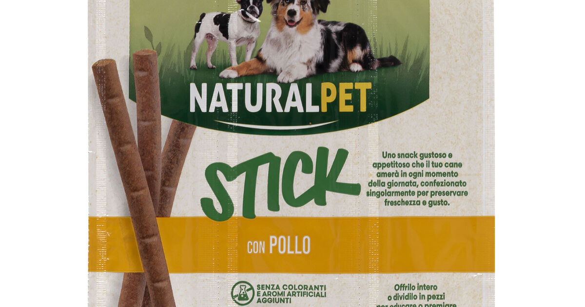 Naturalpet Stick per cani con pollo 30 gr |L'Isola dei Tesori