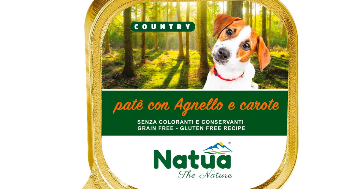 Natua Country Dog Adult Paté con prosciutto 100 gr|L'isola dei Tesori