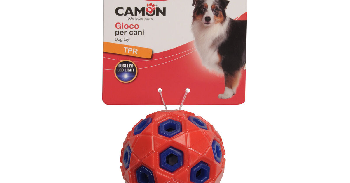 Camon Gioco per Cani Pallina con Luci a Led|L'Isola dei Tesori