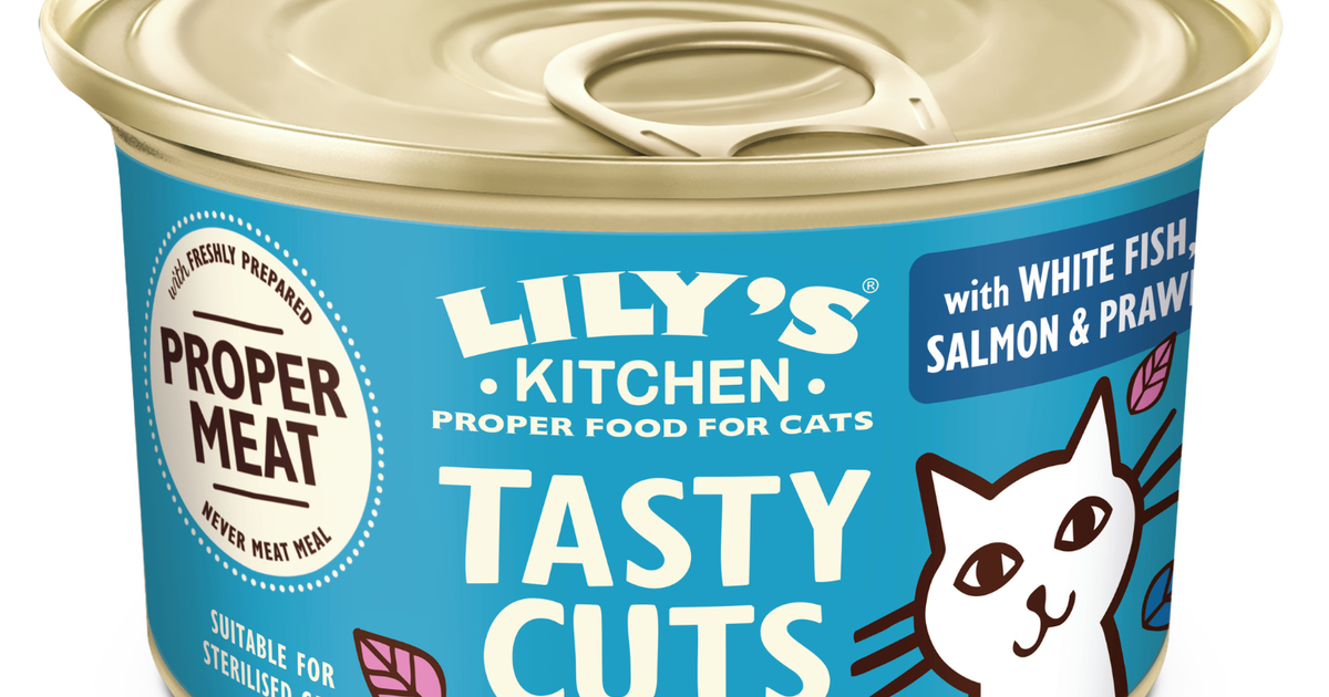 Lily's Kitchen Cat Adult Tasty Cuts con Pesce bianco, Salmone e ...