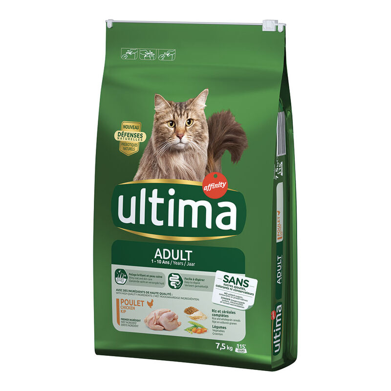 Ultima Cat Adult con Pollo 7,5kg | L'Isola dei Tesori