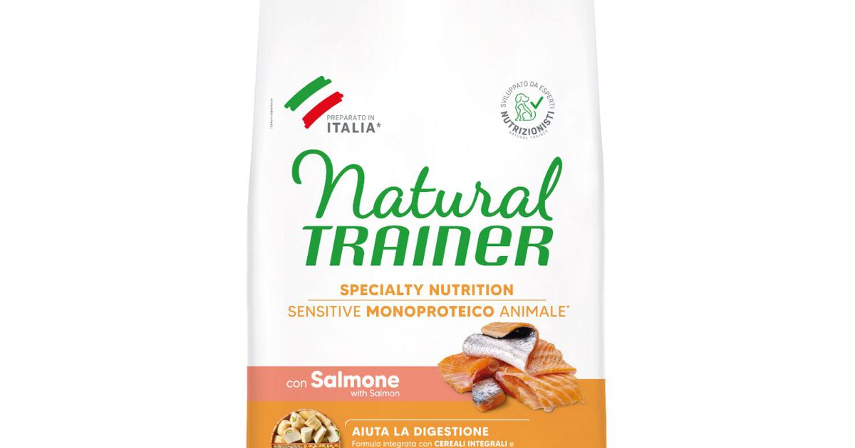 Natural Trainer Sensitive Dog Medium Maxi Salmone 12 kg | L'Isola dei ...