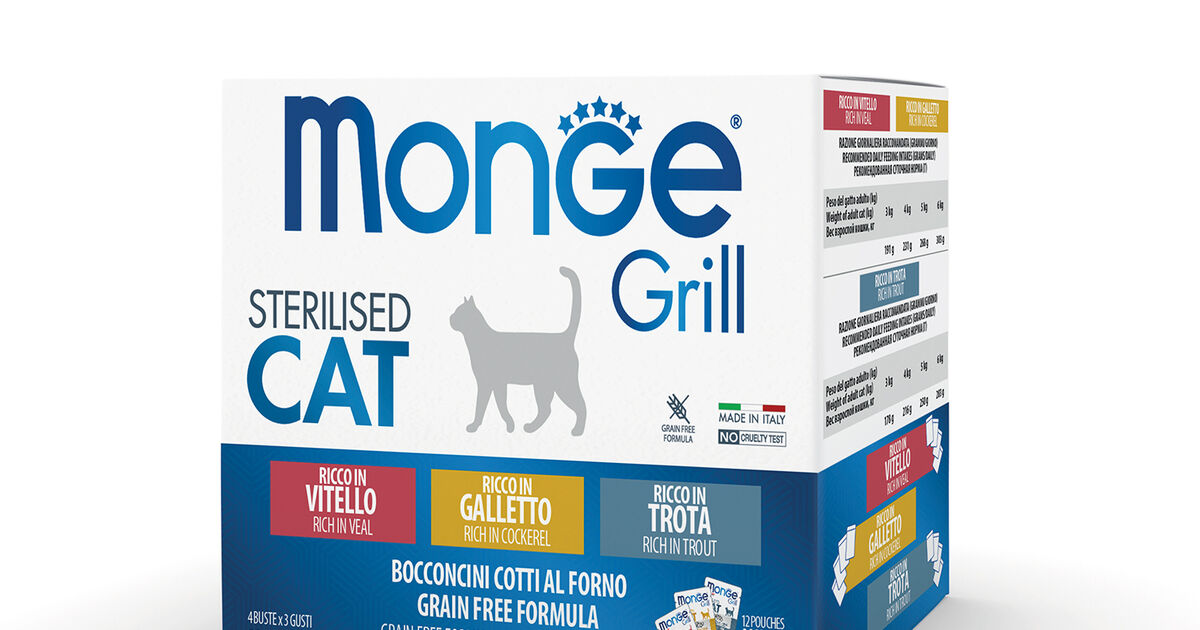 Monge Grill Gatti Sterilizzati 12x85 gr | L'Isola dei Tesori