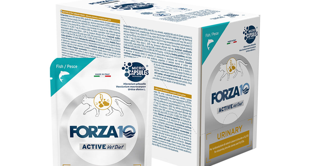 Forza 10 Active Vet Diet Cat Adult Urinary Pesce 80gr|L'Isola dei Tesori