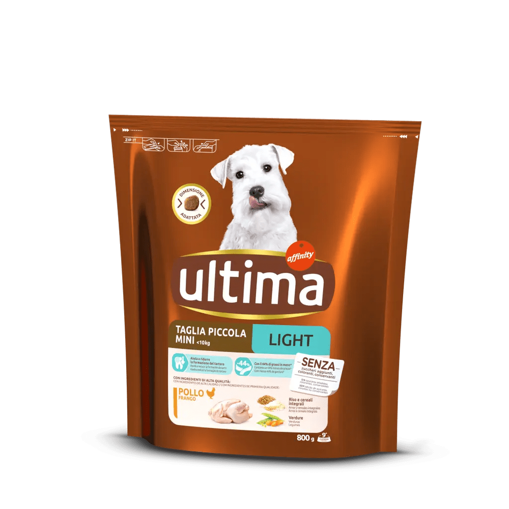 Ultima Dog Adult Mini Light con Pollo 800 gr|L'Isola dei Tesori