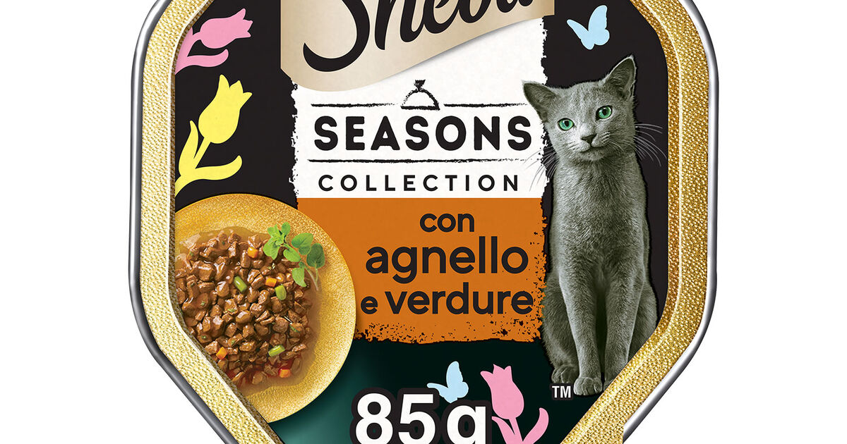 Sheba Cat Season Collection con Agnello e Verdure 85 gr| L'Isola dei Tesori