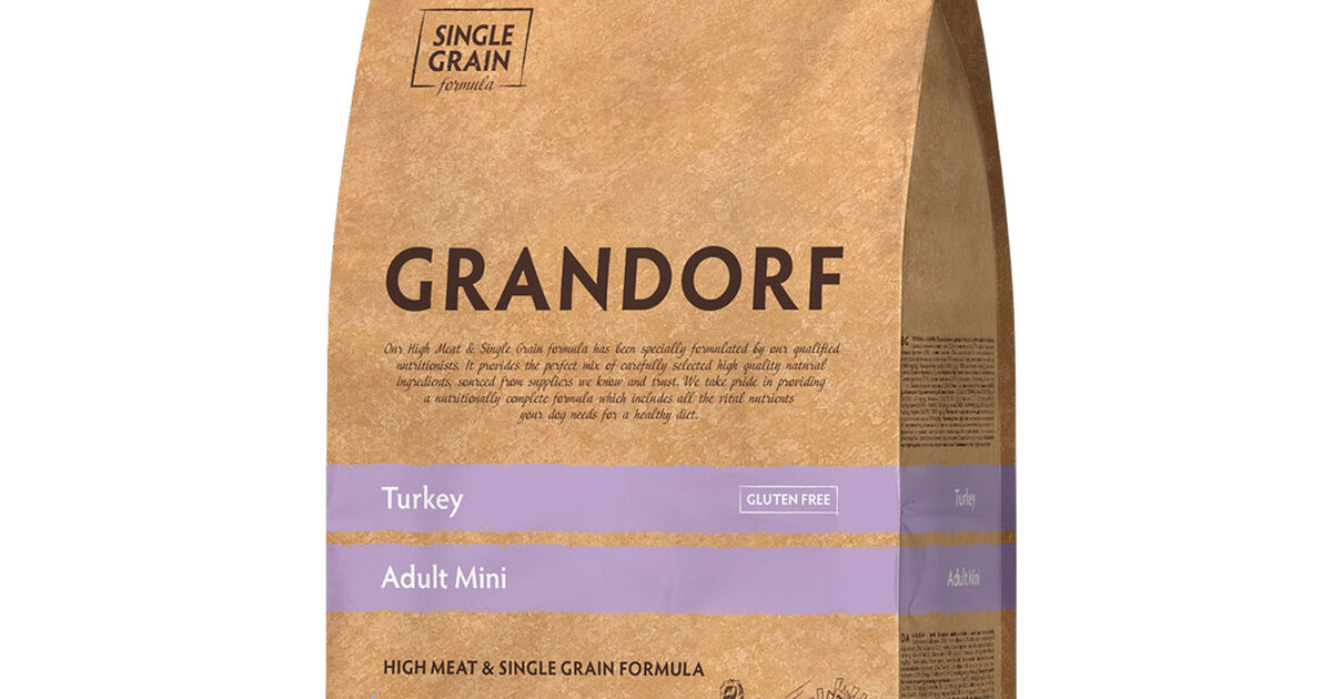 Grandorf Dog Adult Mini Tacchino 1Kg|L'Isola dei Tesori