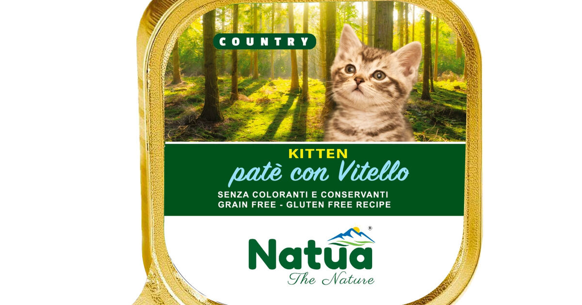 Natua Country Kitten Paté con vitello 100gr|L'isola dei Tesori