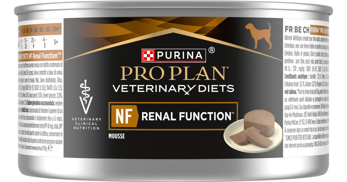 Purina Pro Plan Veterinary Diets Dog NF Renal Function Mousse 195 gr|L ...