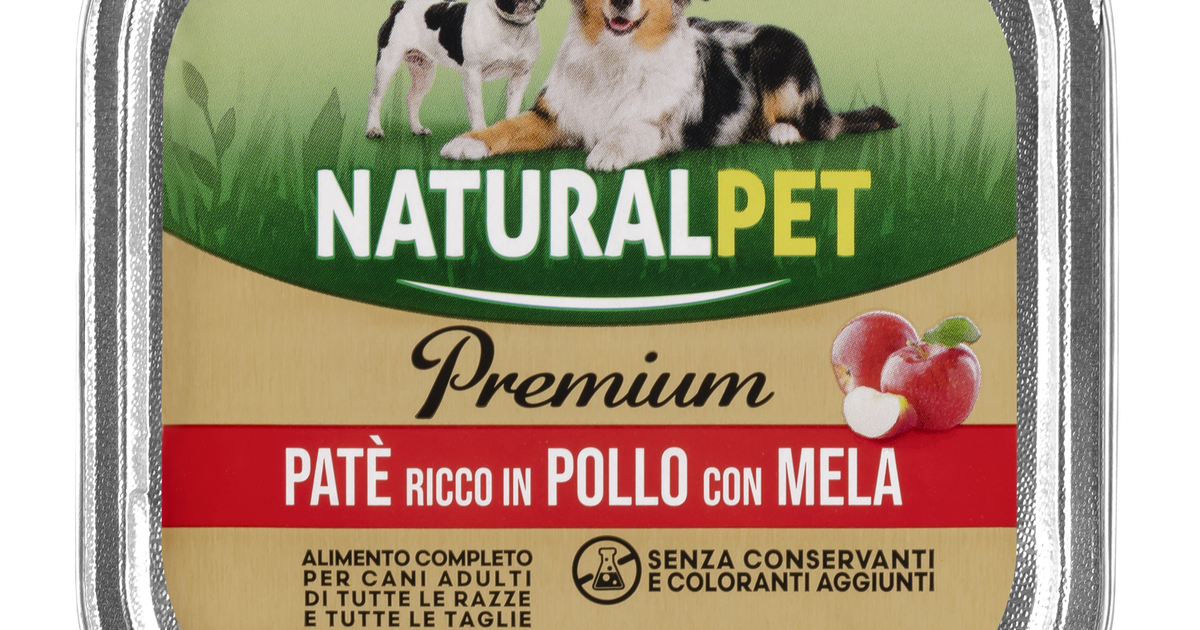 Naturalpet Premium Dog Adult All breeds paté ricco in pollo con mela ...