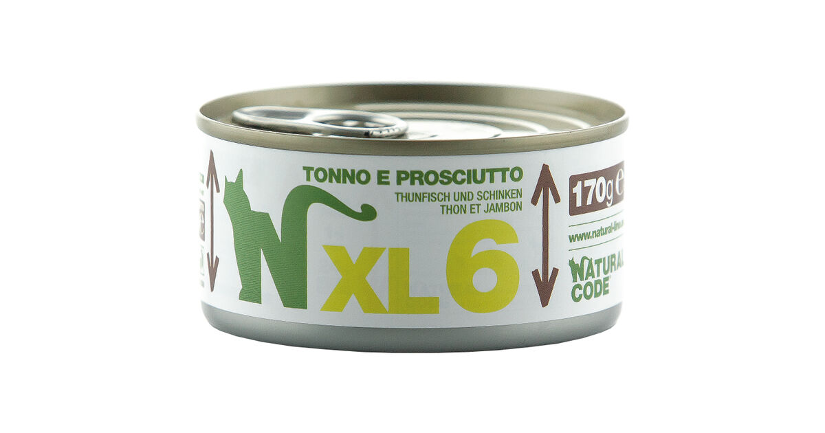 Natural Code Cat Adult Tonno e Prosciutto 170 gr | L'Isola dei Tesori