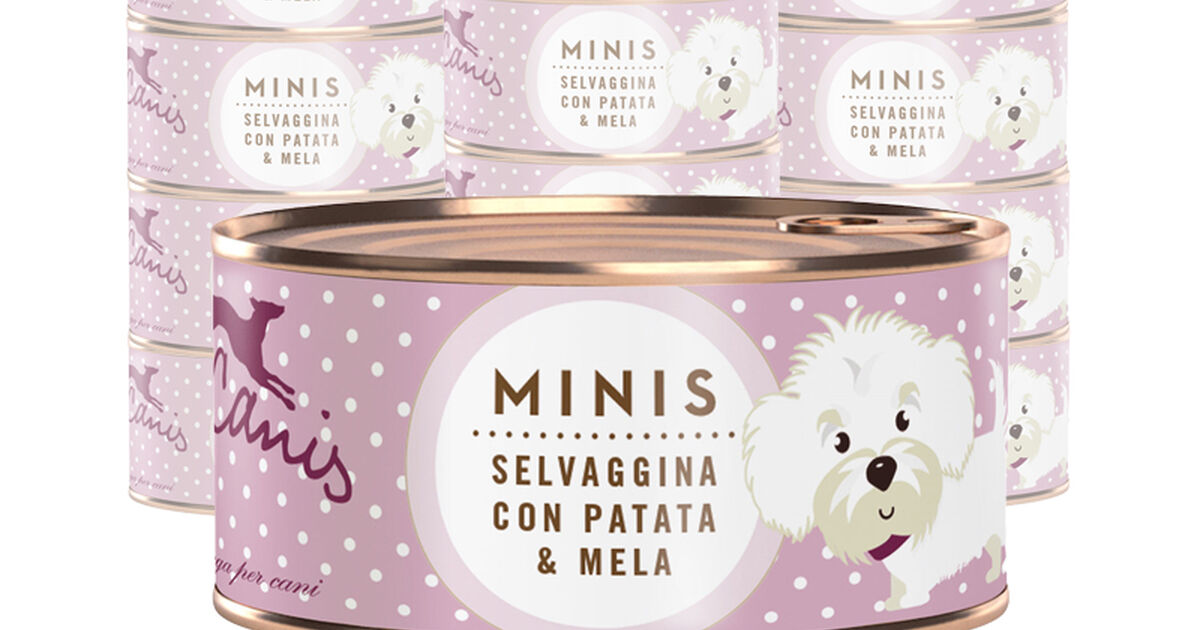 Terra Canis Dog Minis Grain Free Selvaggina con Patata e Mela 100 gr ...