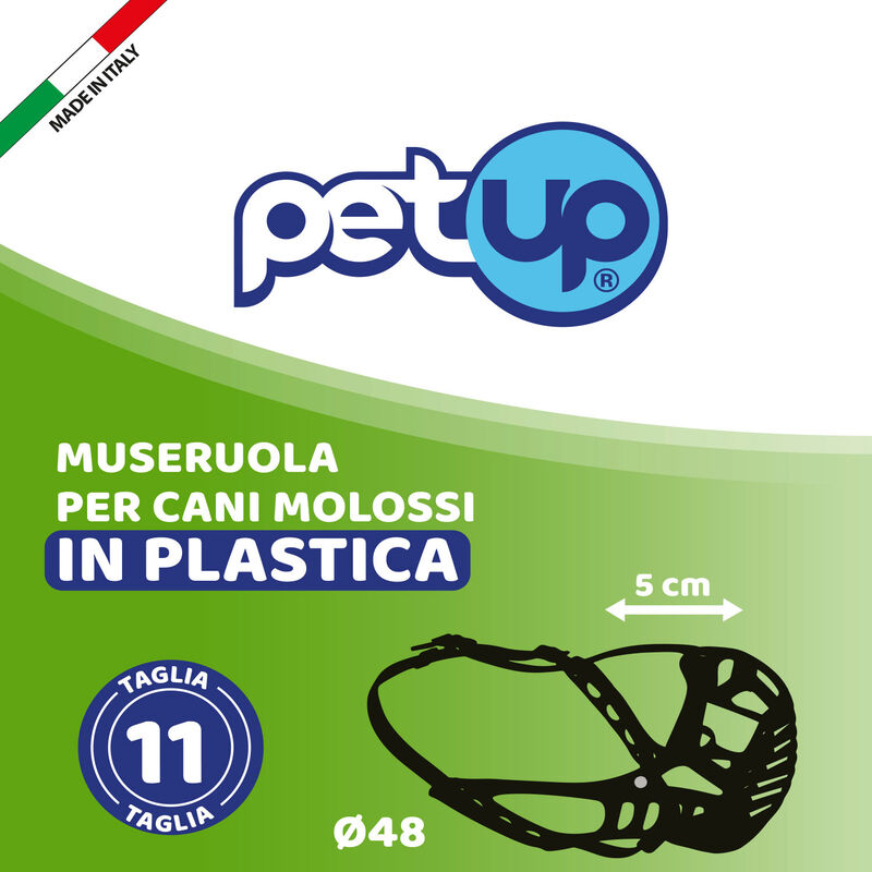 PetUp Museruola in Plastica per Molossi Tg.11 | L'Isola dei Tesori