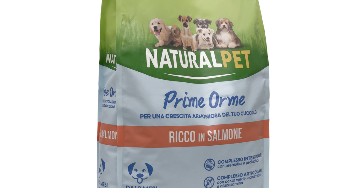 Naturalpet Prime Orme Puppy Medium&Large ricco in Salmone 10 kg|L'isola ...